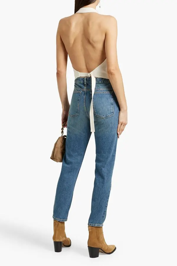 MARANT ETOILE Neaj High-rise Slim-leg Jeans - Mid Denim