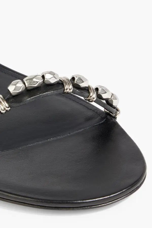 Isabel Marant Bijoux Embellished Leather Sandals
