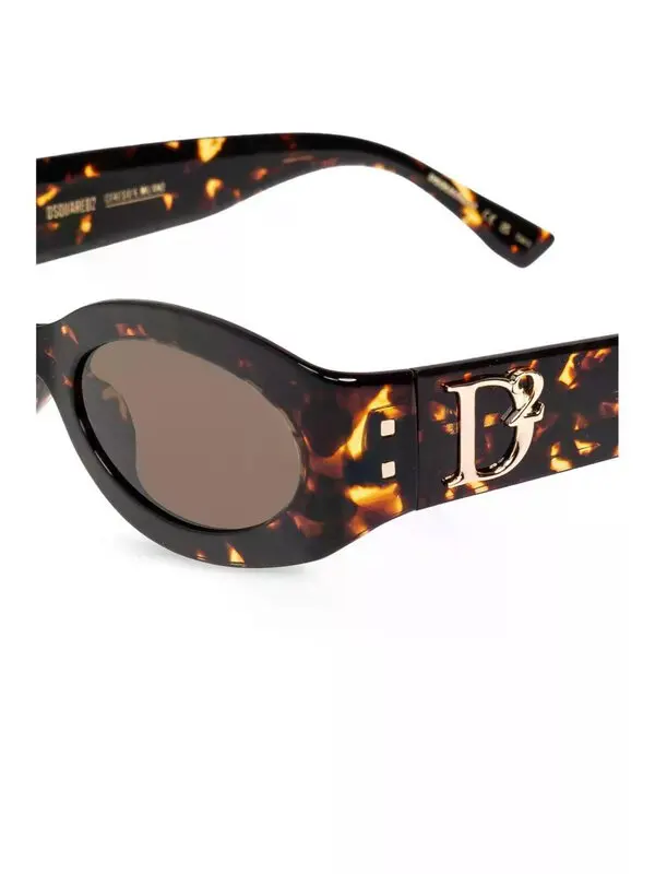 Dsquared2 Oval-frame Tortoiseshell Sunglasses