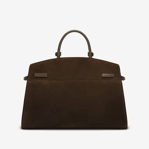 DEMELLIER The Hudson Bag - Mocha Suede & Mocha Smooth