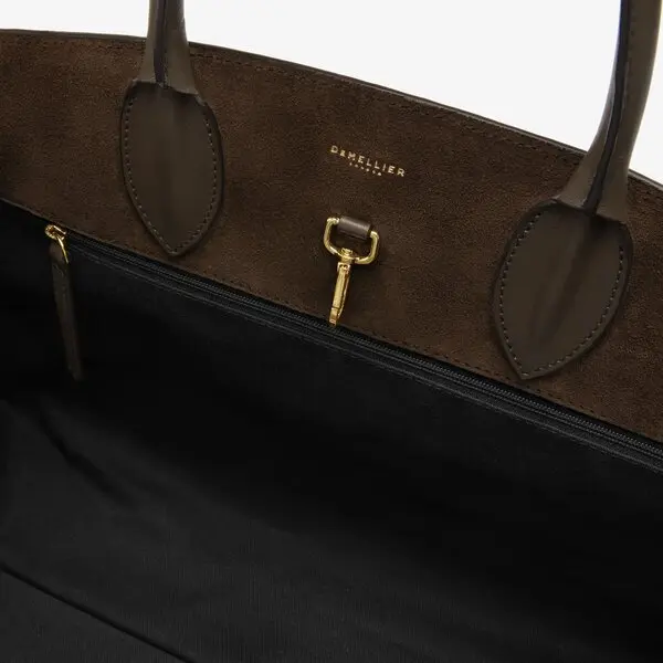 DEMELLIER The Hudson Bag - Mocha Suede & Mocha Smooth