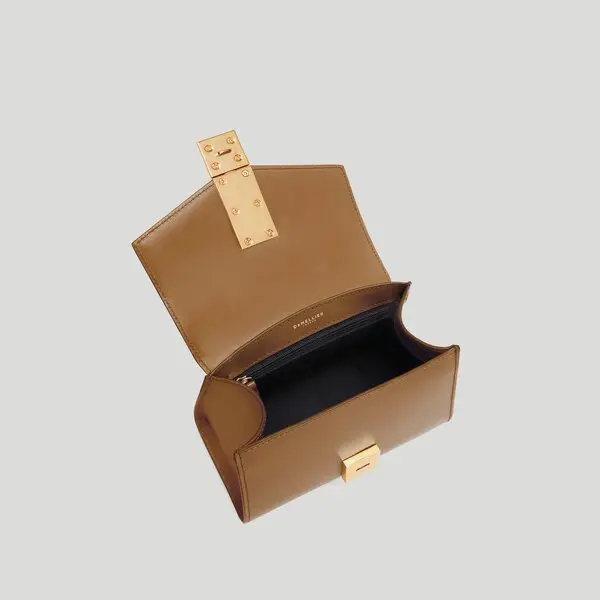 DEMELLIER The Nano Montreal Cross-body Bag - Deep Toffee Smooth