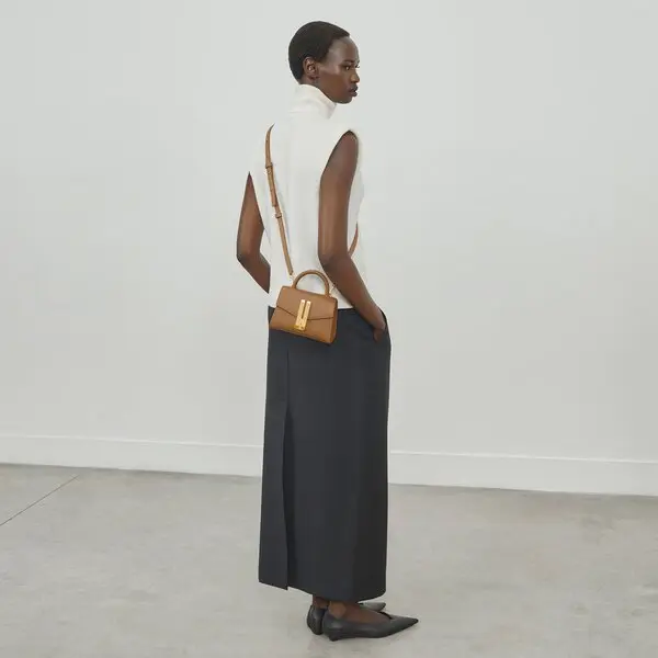 DEMELLIER The Nano Montreal Cross-body Bag - Deep Toffee Smooth