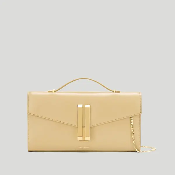 DEMELLIER The Vancouver Clutch - Dune Smooth