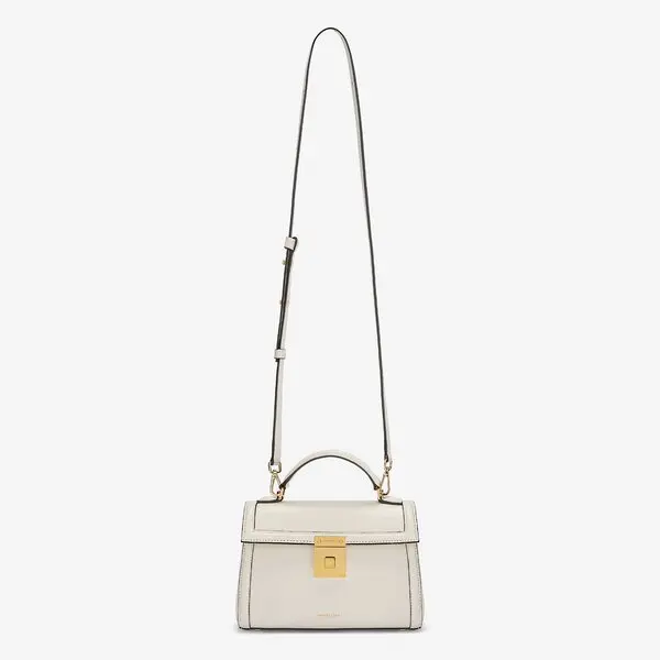 DEMELLIER The Paris Top Handle Bag - Off-white Smooth