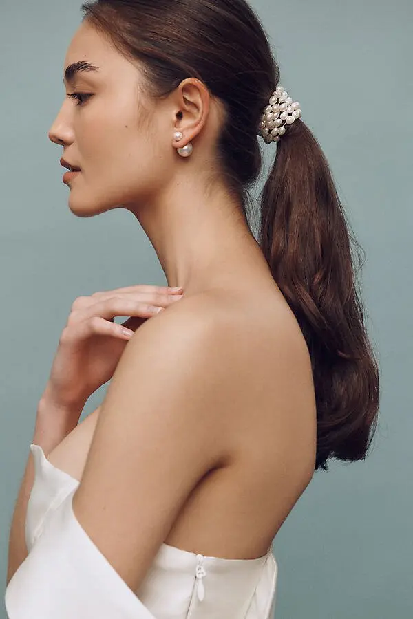 Untamed Petals Jax Hair Wrap In Pearl - 27% Off | Editorialist display picture 3