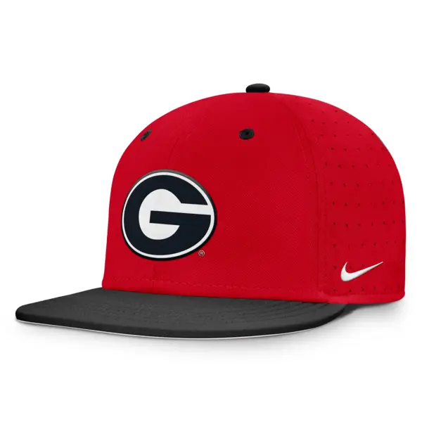 Nike Georgia Bulldogs Dugout True Dri-fit College Fitted Hat - Red