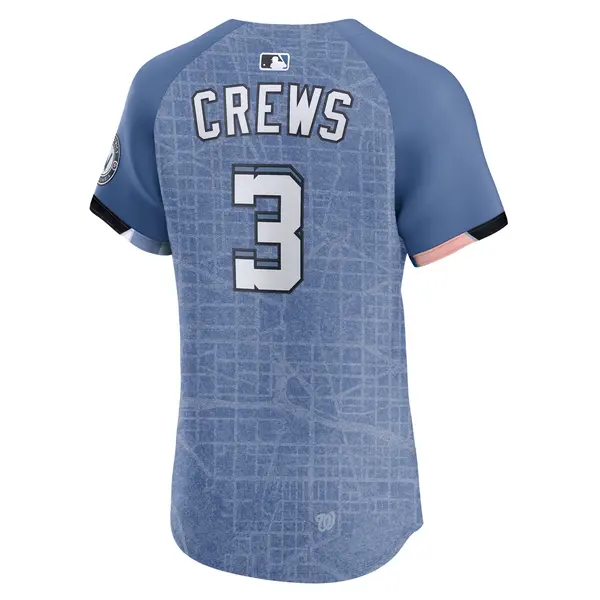 Nike Dylan Crews Washington Nationals City Connect Dri-fit Adv Mlb Elite Jersey - Blue