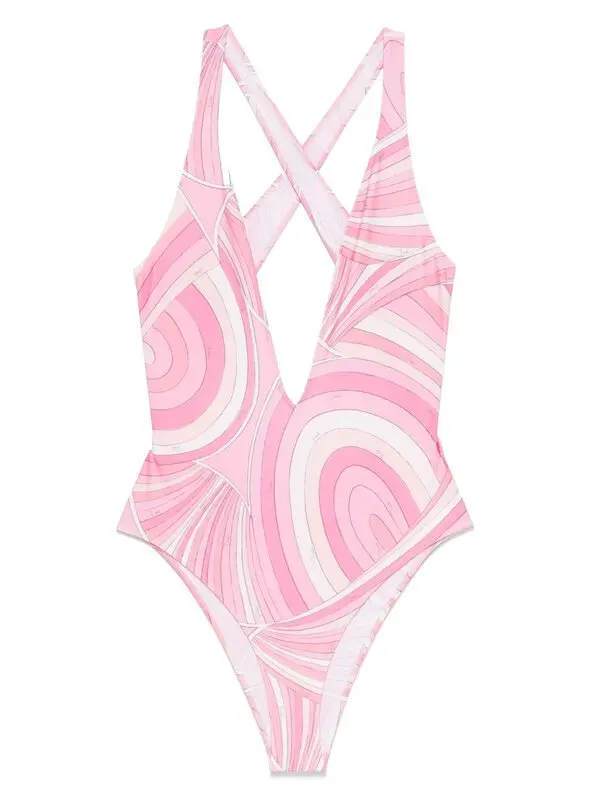 Emilio Pucci Marmo-print One-piece Swimsuit