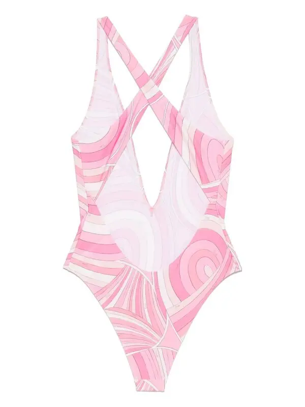 Emilio Pucci Marmo-print One-piece Swimsuit