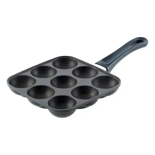SCANPAN Classic Aebleskiver Puff Dumpling Pan - Black