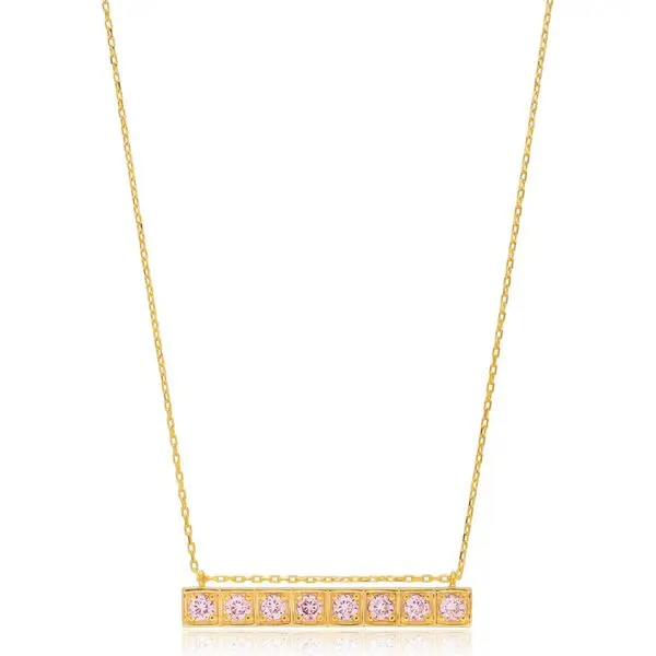 MAZIN JEWELS Bar Pendant Necklace - Gold