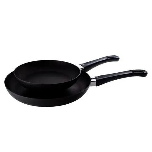 SCANPAN Classic 2 Piece Fry Pan Set, 8" & 10.25 - Black