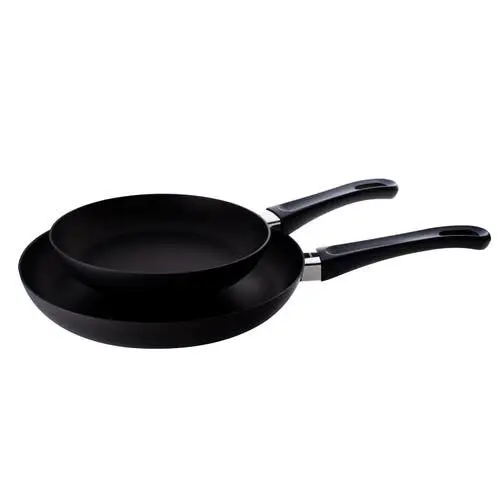 SCANPAN Classic 2 Piece Fry Pan Set, 8" & 10.25 - Black