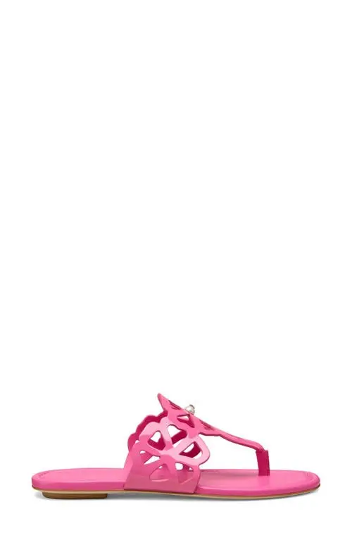 STUART WEITZMAN Jasmine Cutout Sandals - Berry Punch