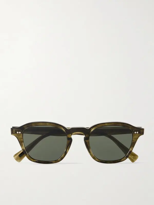 Oliver Spencer Eyles Round-frame Sunglasses - Green