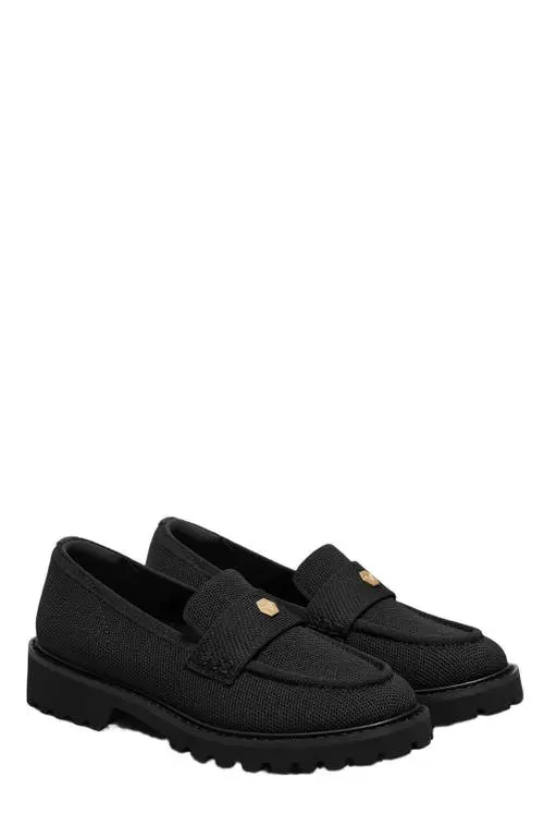 Vivaia Round-toe Platform Loafers - Black