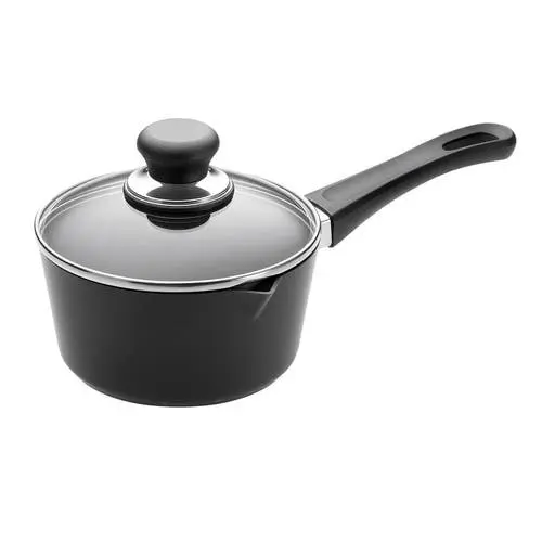 SCANPAN Classic 1 Quart Saucepan With Lid - Black