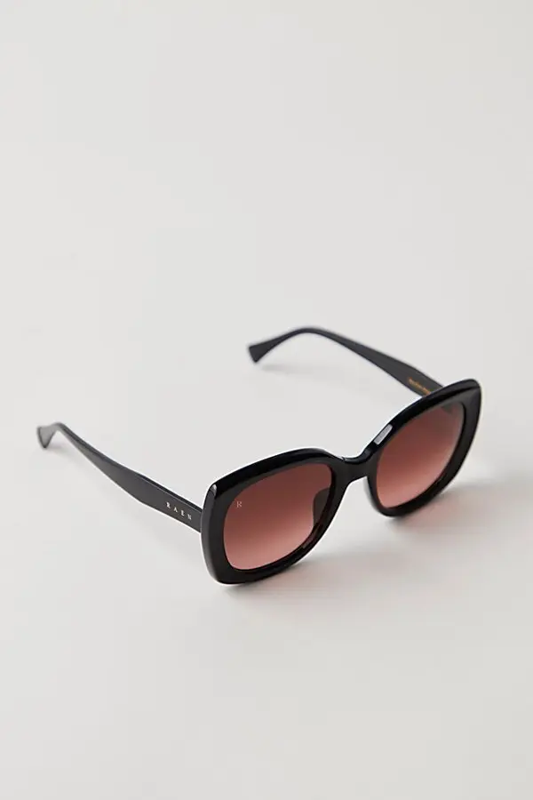 Raen Ronzy Sunglasses - Recycled Black/scarlet