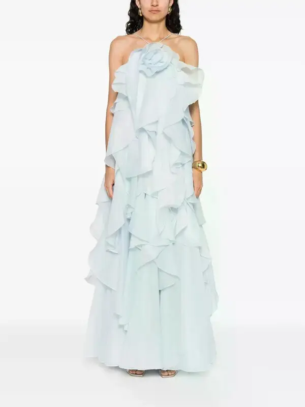 Aje Pandorea Layered Maxi Dress - Blue