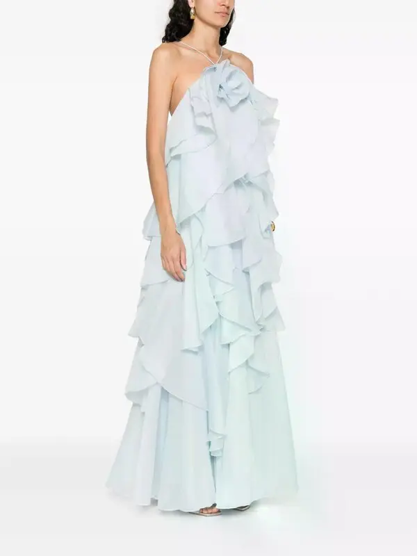 Aje Pandorea Layered Maxi Dress - Blue