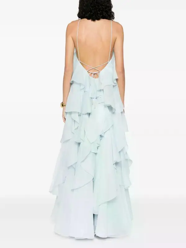 Aje Pandorea Layered Maxi Dress - Blue