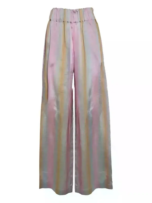 Aspesi Striped Wide-leg Trousers