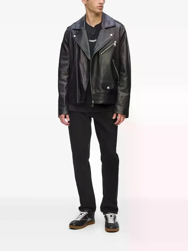 Karl Lagerfeld Essential Leather Jacket