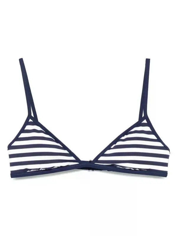 Polo Ralph Lauren Striped Bikini Top - White
