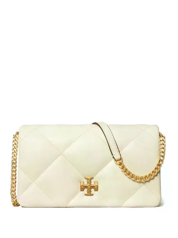Tory Burch Kira Chain Wallet - White