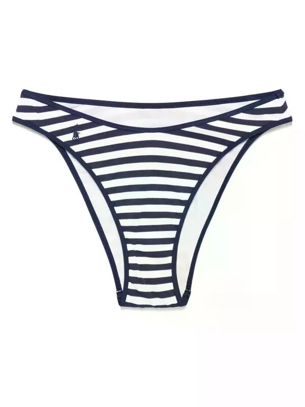 Polo Ralph Lauren Striped Bikini Bottom - Blue