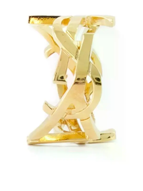 Saint Laurent Cassandre Scarf Ring - Gold
