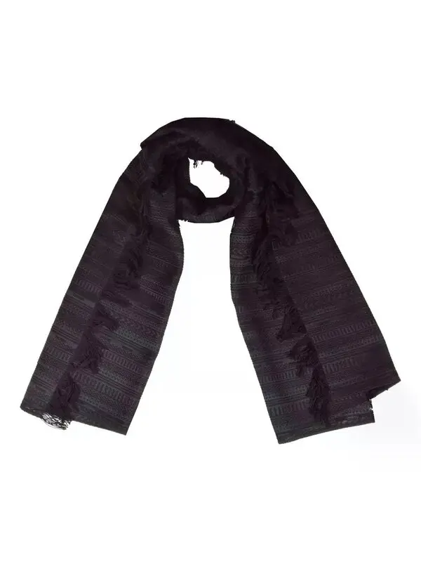 Max Mara Fringed Scarf - Black