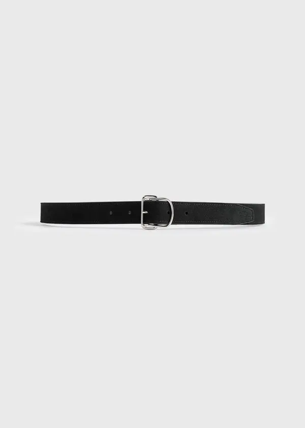 TOTEME Swirl Suede Belt - Black