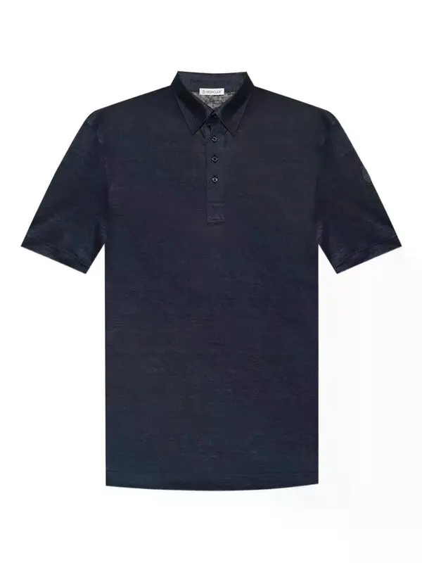 Moncler Linen Polo Shirt