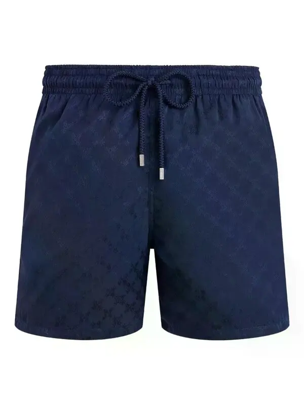 Vilebrequin Turtle-monogram Swim Shorts - Blue