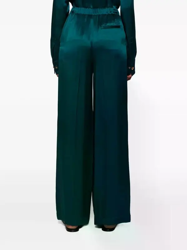 Loewe Wide Leg Silk Trousers