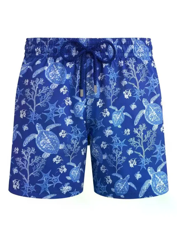 Vilebrequin X-ray Turtles Swim Shorts - Blue