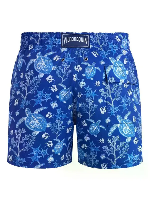 Vilebrequin X-ray Turtles Swim Shorts - Blue