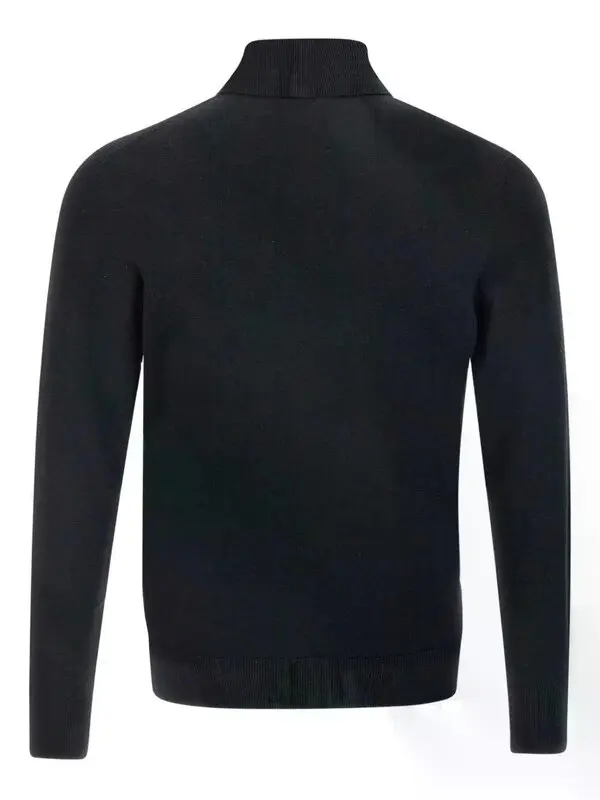 GRAN SASSO Roll Neck Sweater - Black