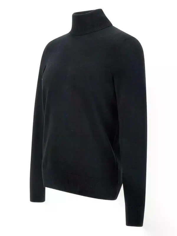 GRAN SASSO Roll Neck Sweater - Black