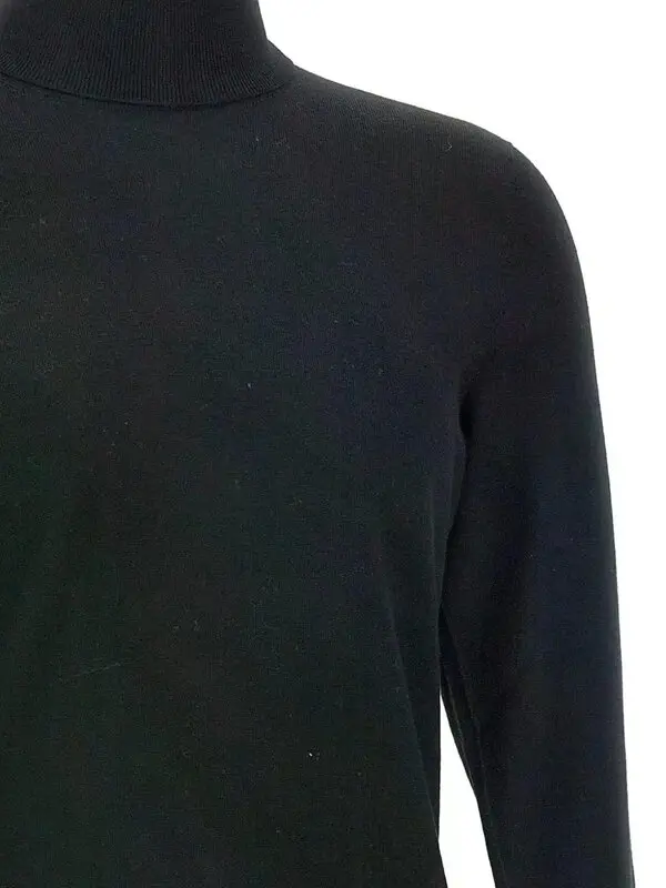 GRAN SASSO Roll Neck Sweater - Black