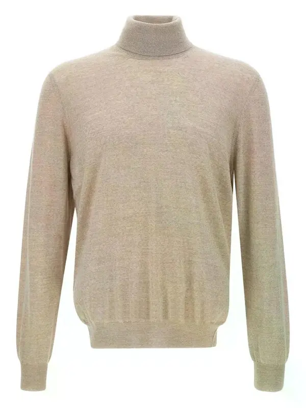 GRAN SASSO Wool Roll Neck Sweater - Neutrals