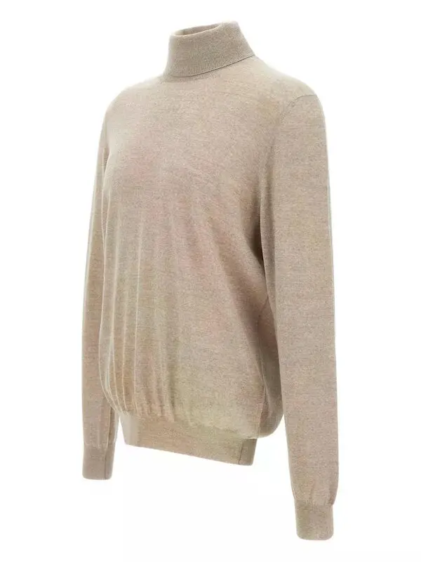 GRAN SASSO Wool Roll Neck Sweater - Neutrals