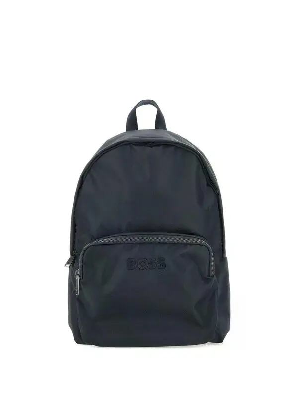 BOSS Logo-print Backpack - Blue