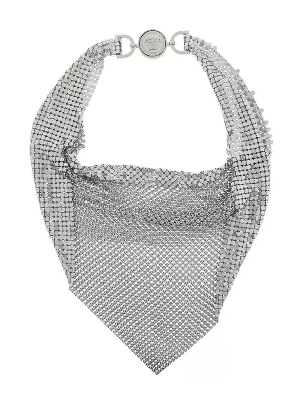 Versace Medusa Chainmail Necklace - Silver