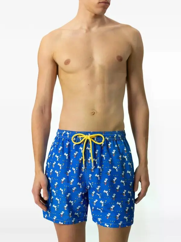 MC2 SAINT BARTH Printed Swim Shorts - Blue