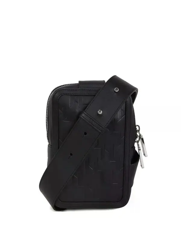 Karl Lagerfeld K/kloom Leather Sling Bag - Black