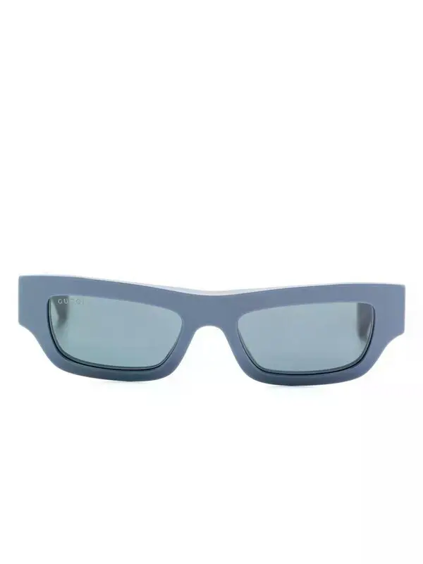 Gucci Rectangle-frame Sunglasses - Blue