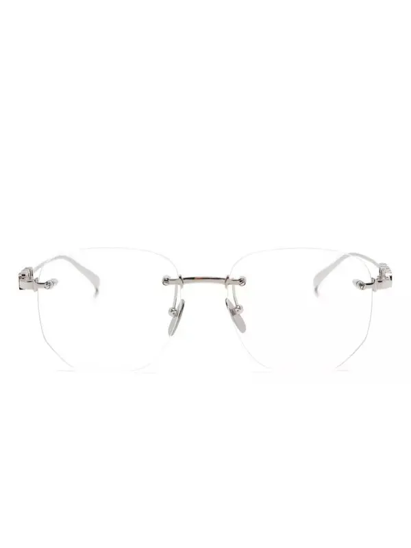 Gucci Rimless Glasses - Silver
